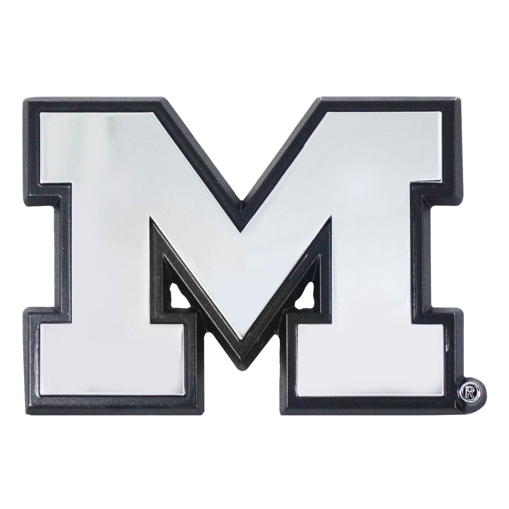 Michigan Wolverines Solid Metal Chrome Plated Car Auto Emblem – Patch ...