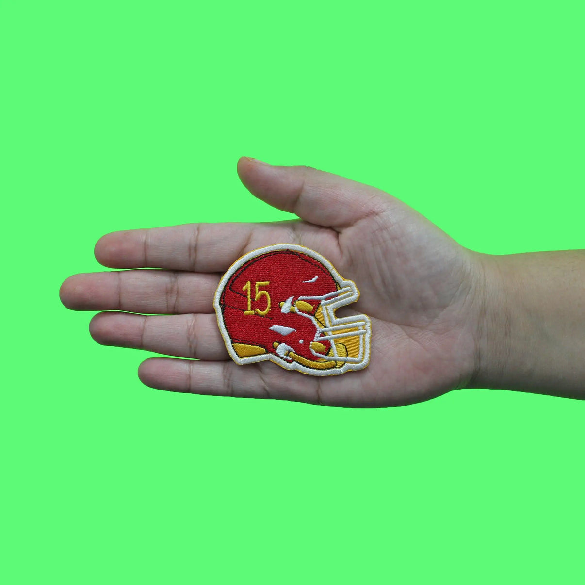 #15 Kansas City Helmet Patch Football Fan Missouri Embroidered Iron On ...