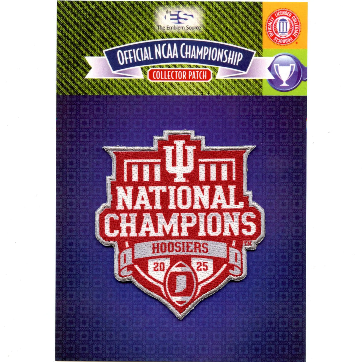 2025-2026 Indiana Hoosiers National Champions Football Jersey Patch Em ...