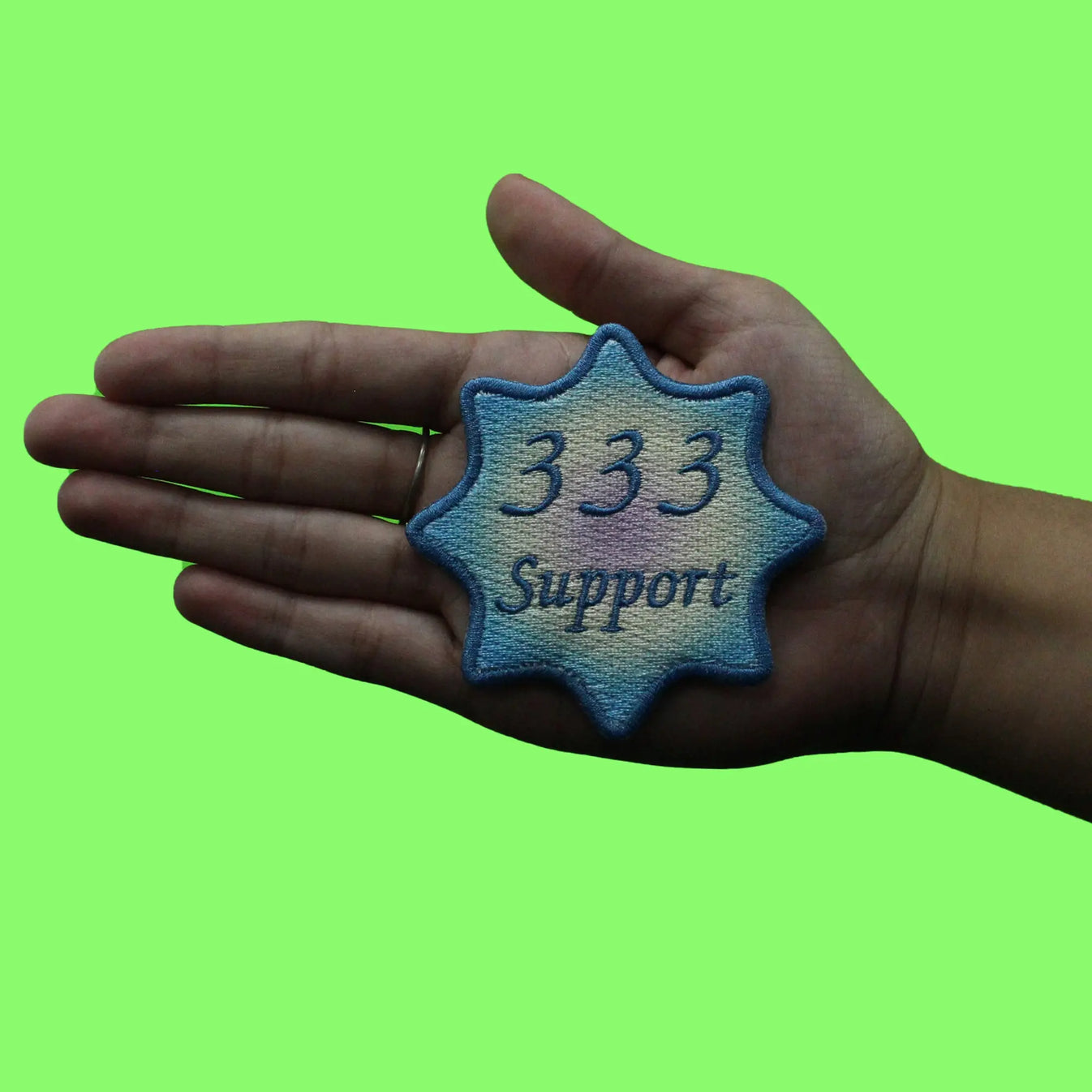 333 Angel Numbers Patch Support Mythology Psychic Embroidered Iron On ...