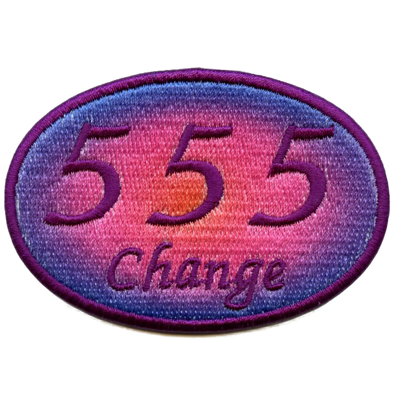 555 Angel Numbers Patch Change Mythology Psychic Embroidered Iron On ...