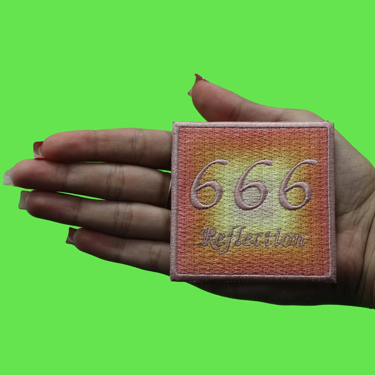 666 Angel Numbers Patch Reflect Mythology Psychic Embroidered Iron On ...
