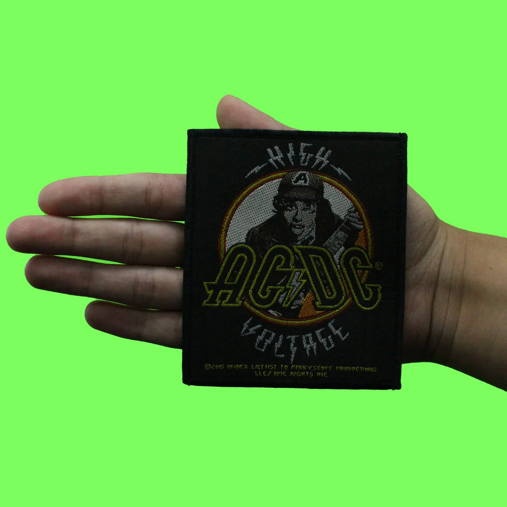 ACDC High Voltage Album Patch Rock Band Music Woven Iron On – Patch Collection
