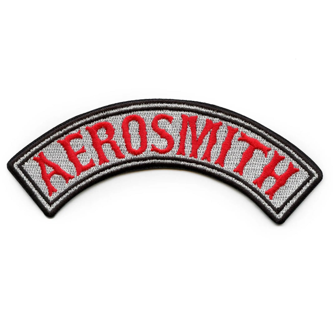 Aerosmith Biker Logo Patch Rock Band Embroidered Iron On – Patch Collection