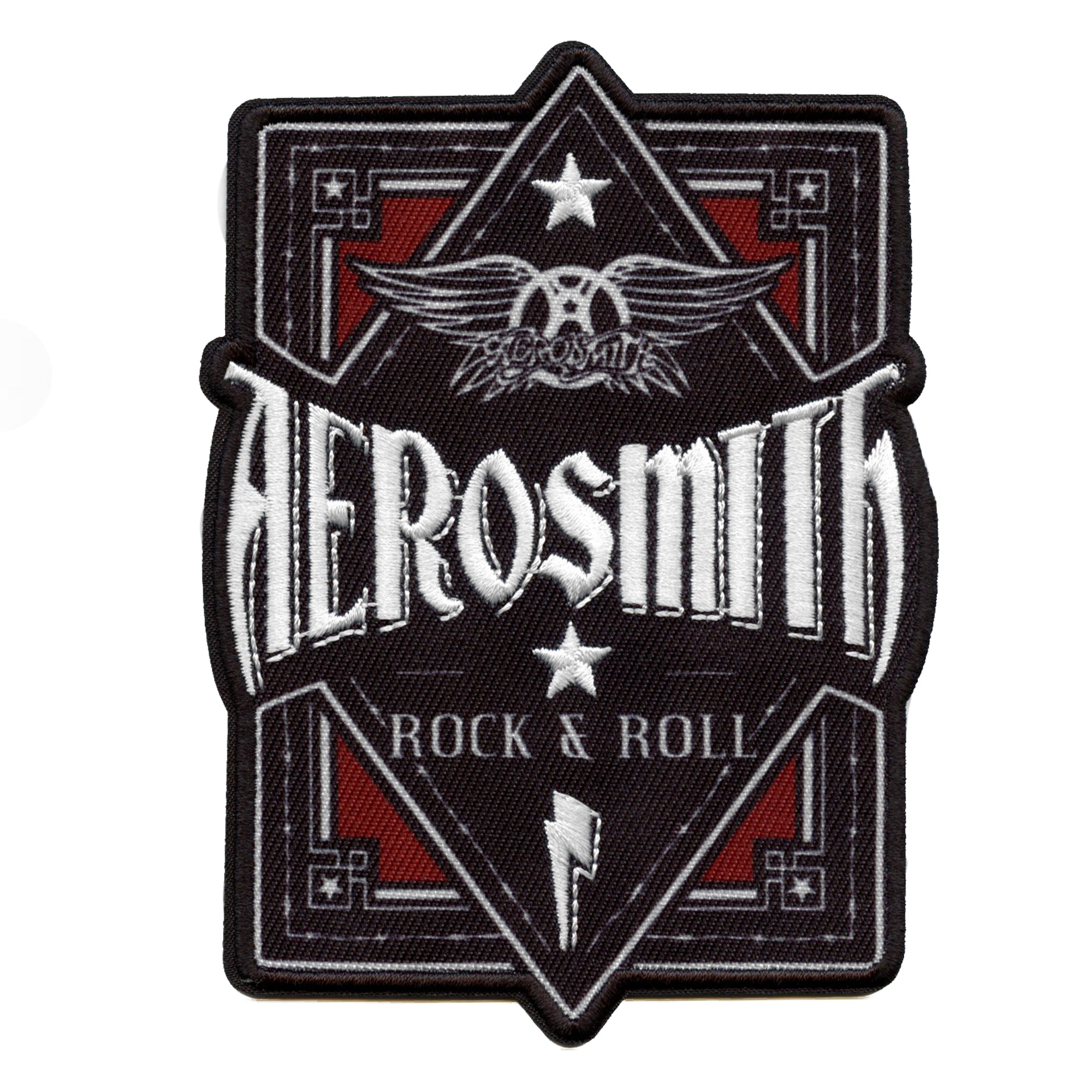 Aerosmith Rock & Roll Patch Rock Band Wings Sublimated Embroidered Iro ...