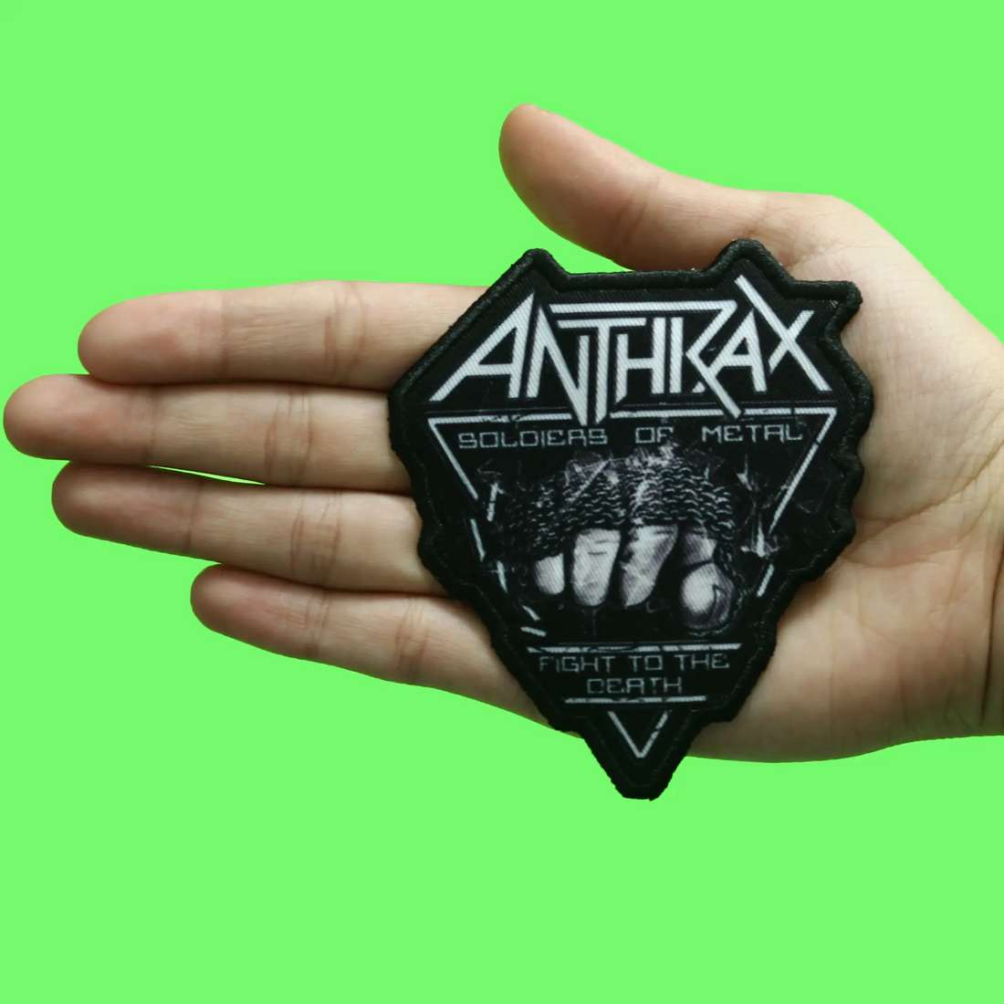Anthrax Rock Band Patch Soldier Of Metal Sublimated Embroidered Iron O ...