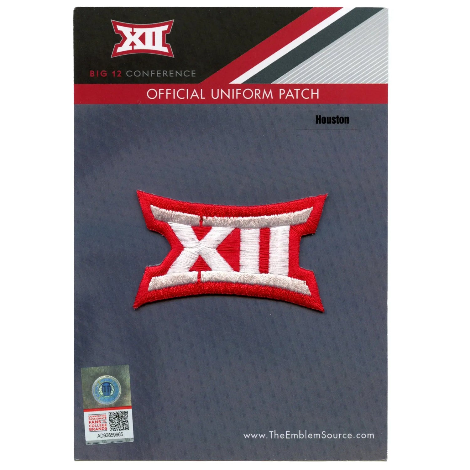 University of Houston Big 12 XII Conference White Red Jersey Uniform P ...