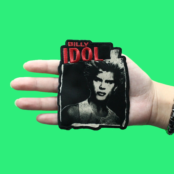 Billy Idol Poster Patch 70s Rock Icon Sublimated Embroidery Iron On ...