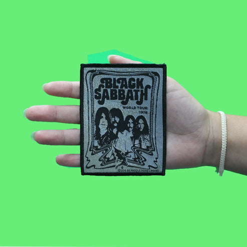Black Sabbath Poster Patch World Tour Members Woven Iron On – Patch ...