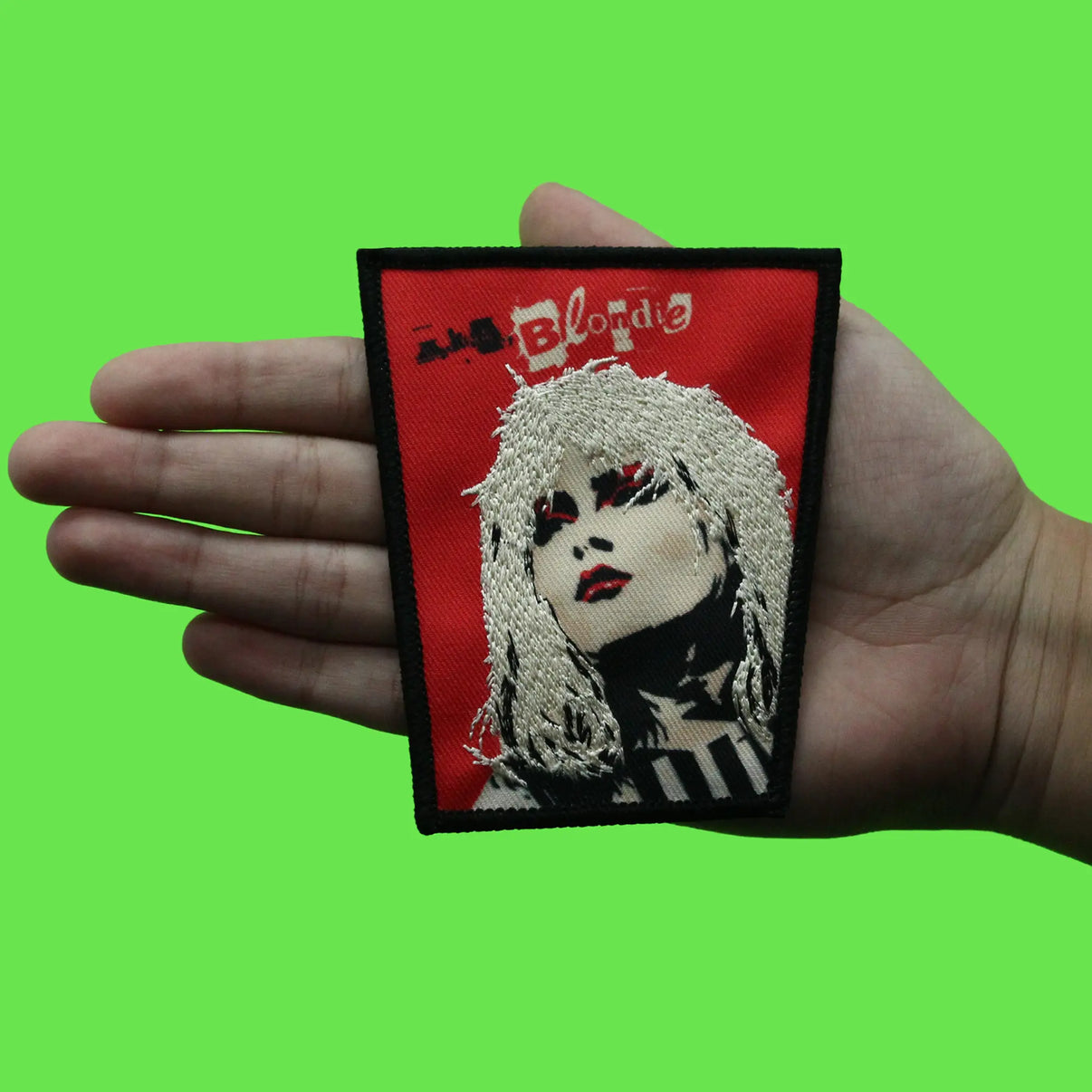 Blondie Red Billy Patch Portrait New Wave Sublimated Embroidered Iron ...