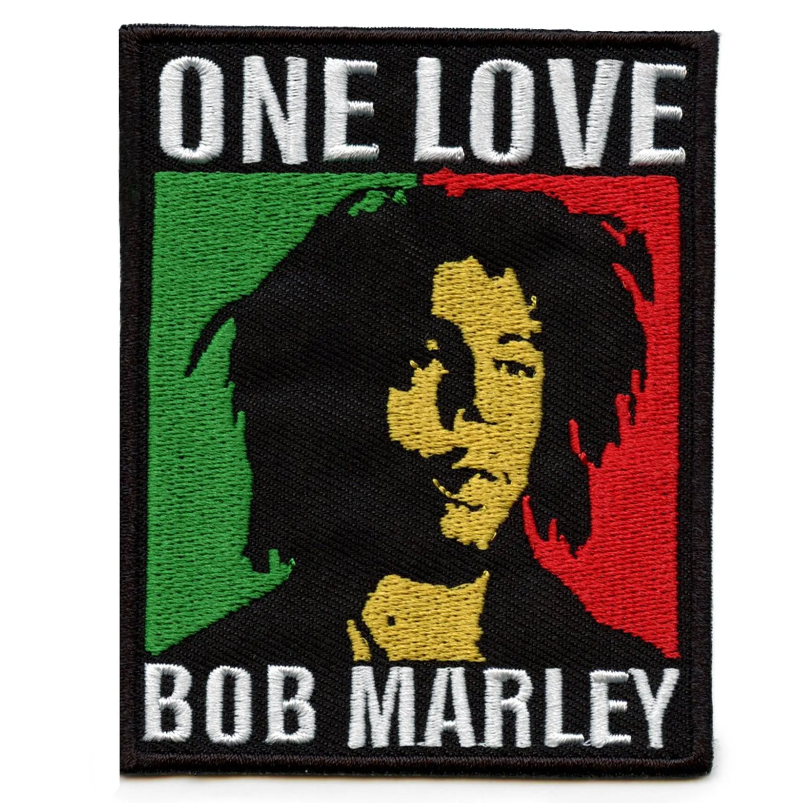 Bob Marley One Love Patch Jamaican Rasta Reggae Embroidered Iron On ...