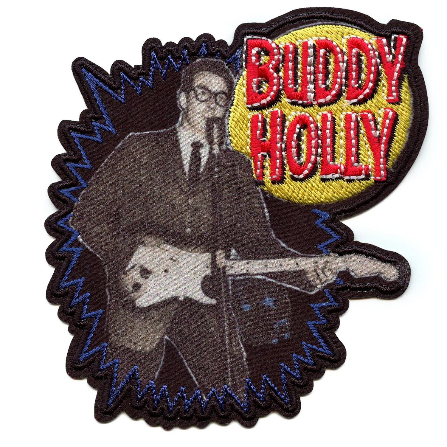 Buddy Holly Pop Picture Patch Rock Texan Singer Embroidered Iron on ...
