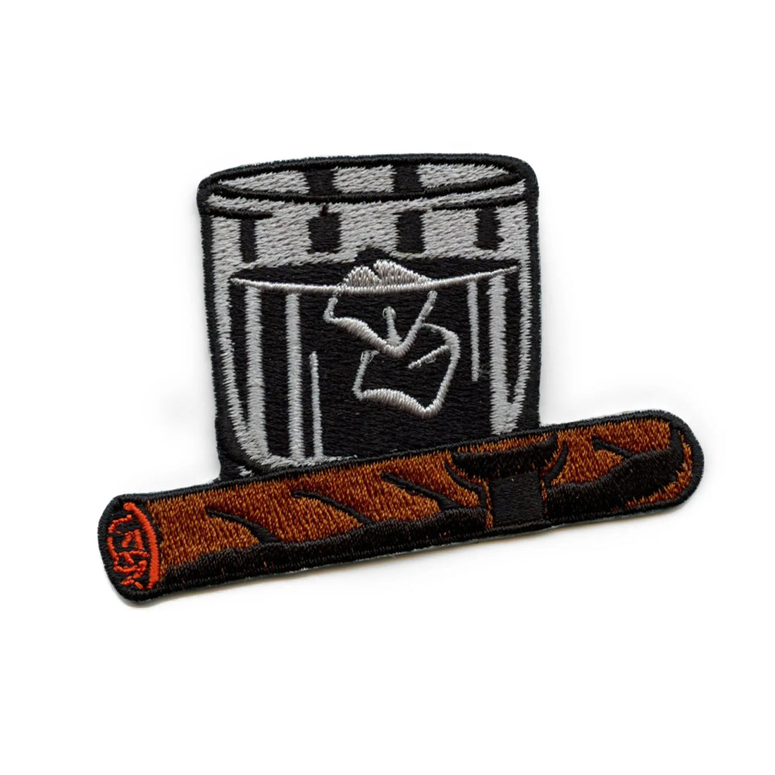 Whiskey Glass Full Babied Cigar Patch Dinks Smoke Nightlife Embroidere ...