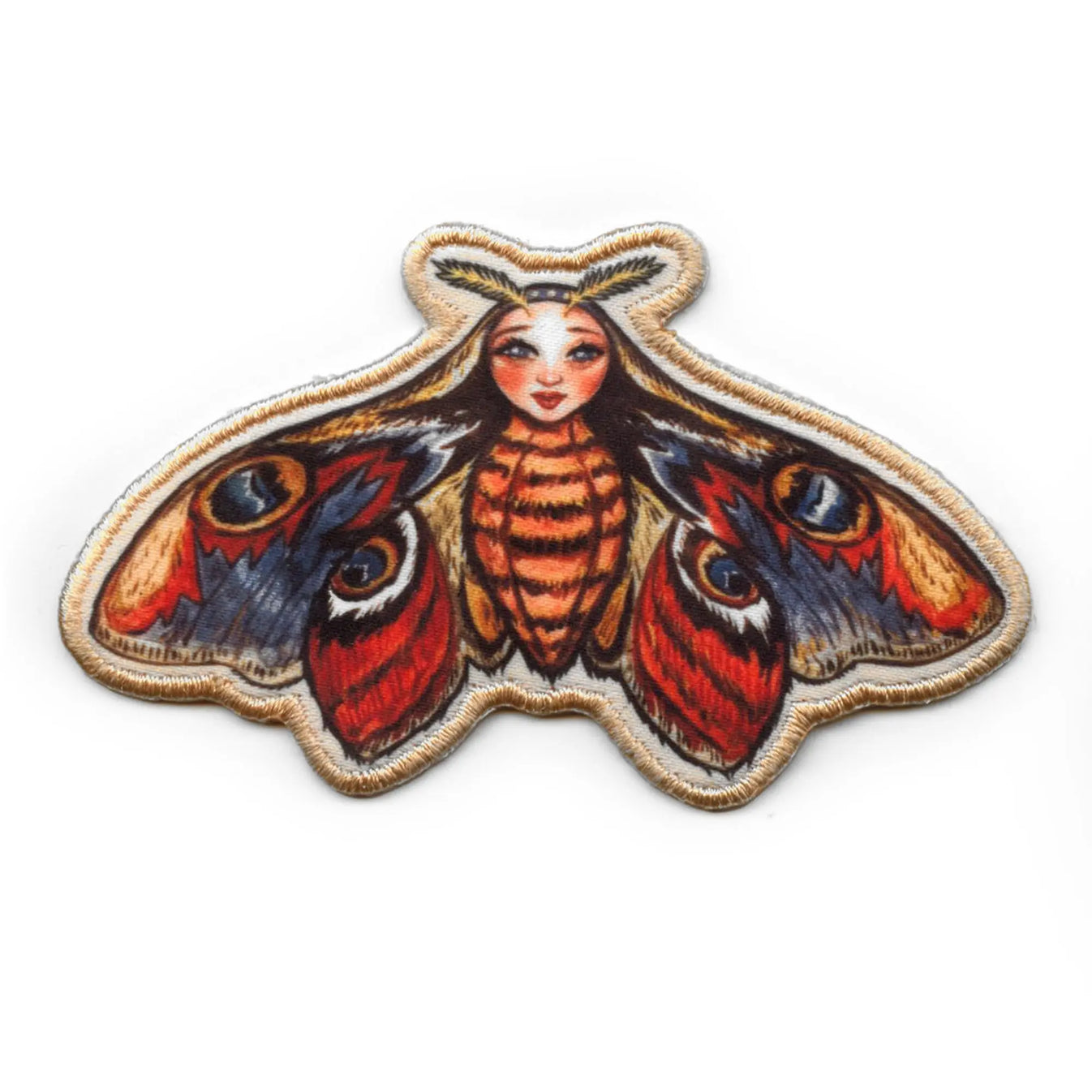 Colorful Moth Woman Patch Insects Fairy Mythical Sublimated Iron On ...