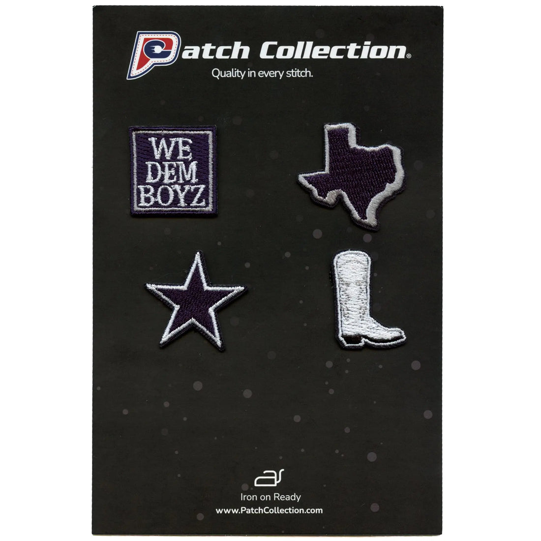 Dallas Football 4 Pack Mini Set Patch Boot Star Texas Embroidered Iron ...