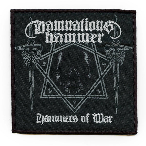 Damnation's Hammer Standard Band Patch Hammer Of War Woven Iron On ...