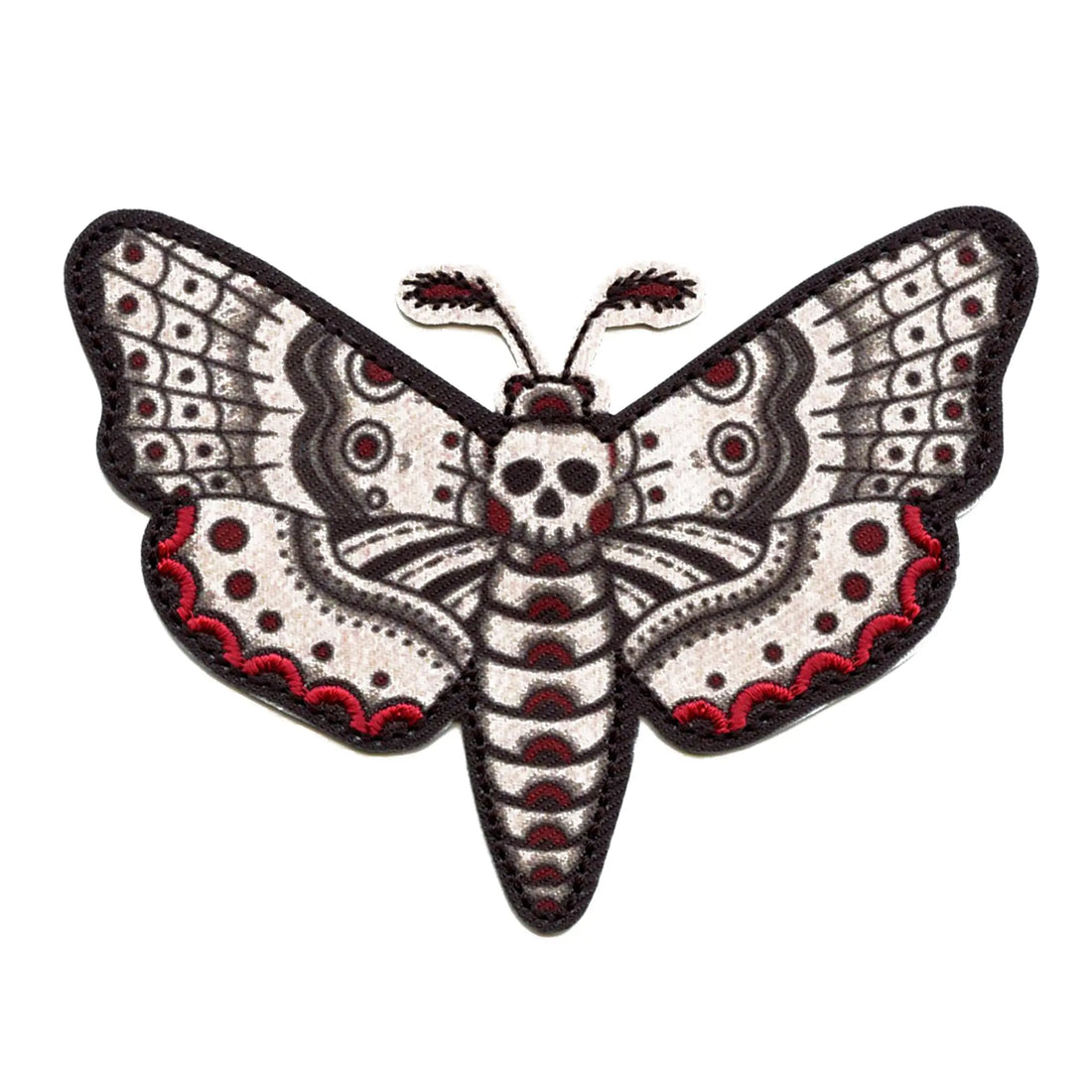 Tattoo Death’s Head Moth Patch Insects Nature Sublimated Embroidery Ir – Patch Collection