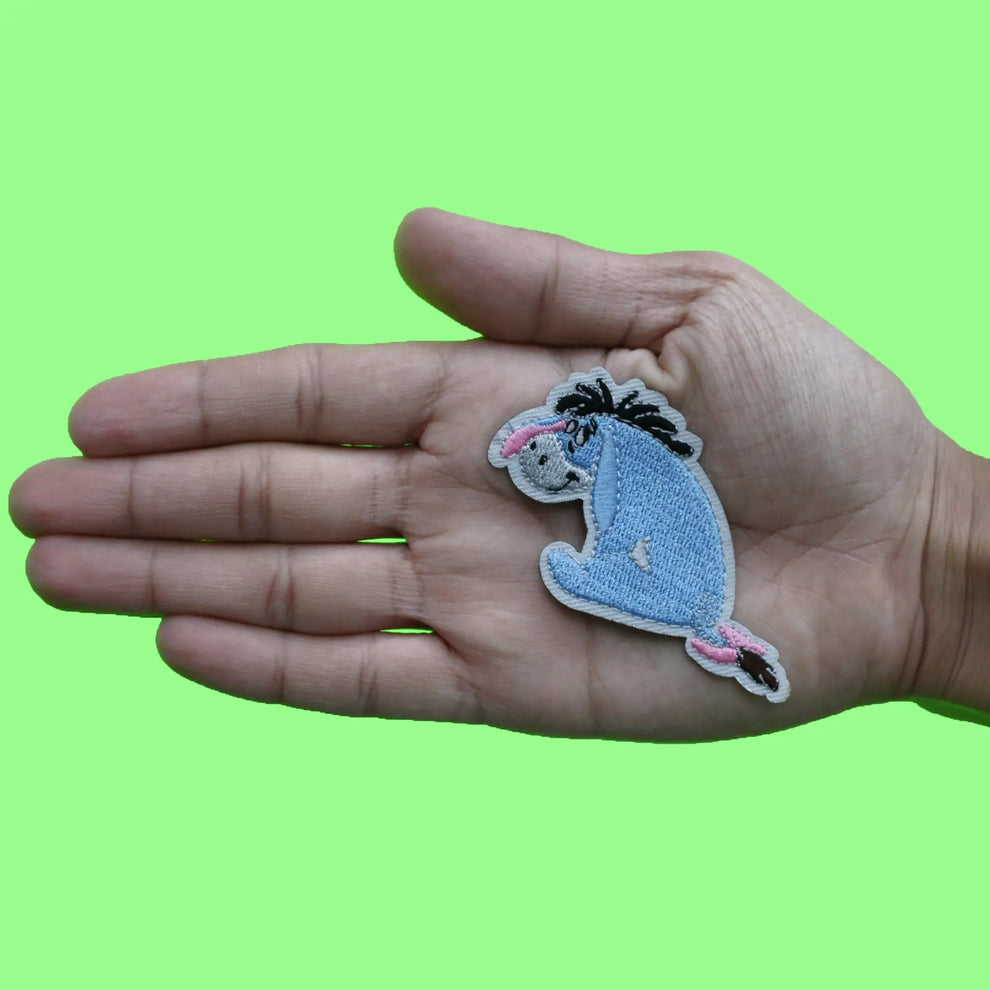 Disney Eeyore Sitting Patch Cartoon Winnie Pooh Embroidered Iron On ...