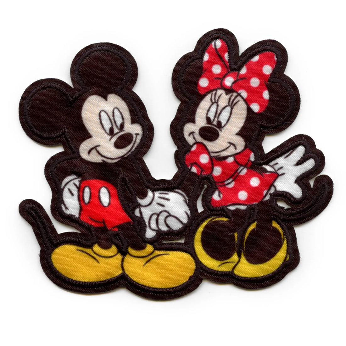 Disney Minnie And Mickey Mouse Hugging Iron on Embroidered Patch ...