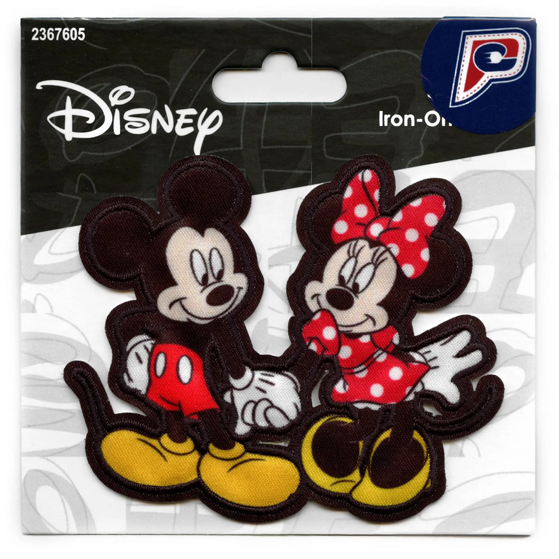 Disney Minnie And Mickey Mouse Hugging Iron on Embroidered Patch ...