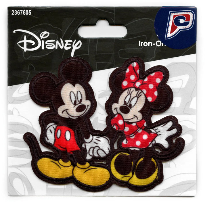 Disney Minnie And Mickey Mouse Hugging Iron on Embroidered Patch ...
