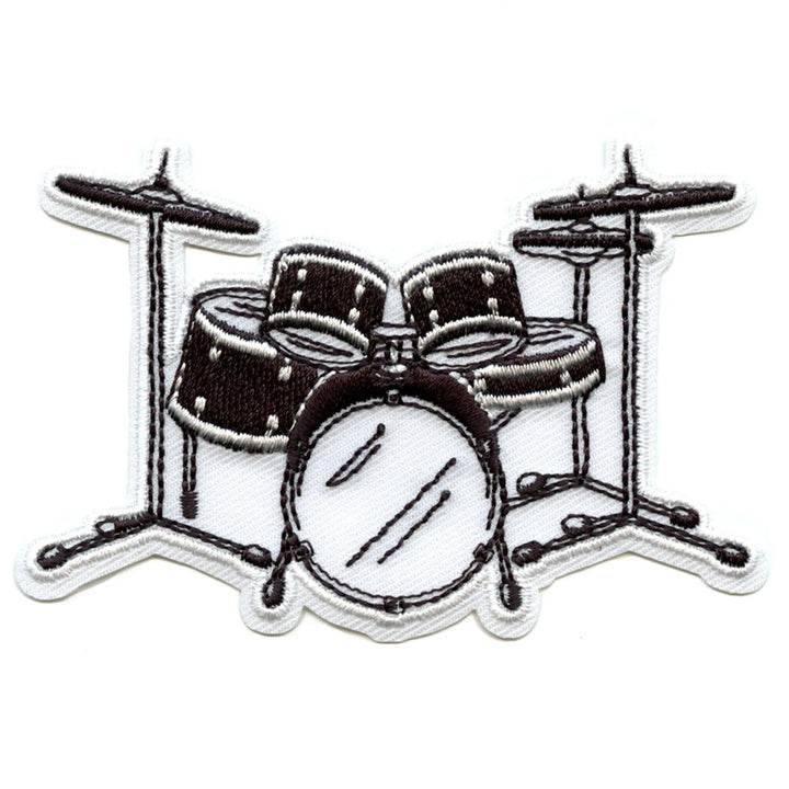 Drum Kit Rock Patch Genre Music Musician Embroidered Iron On – Patch ...