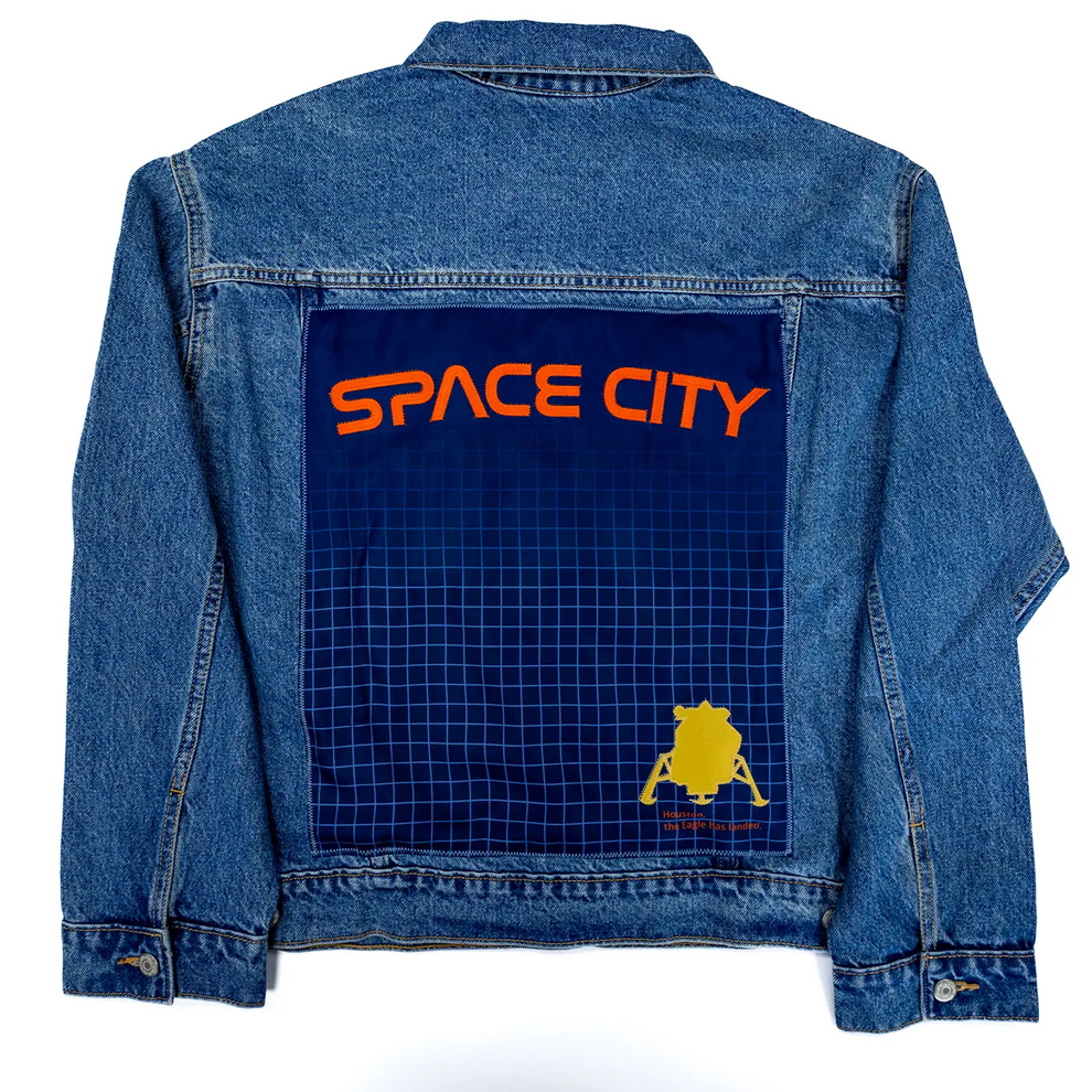 Custom Houston Baseball Team Space City Light Denim Jacket For Women ...