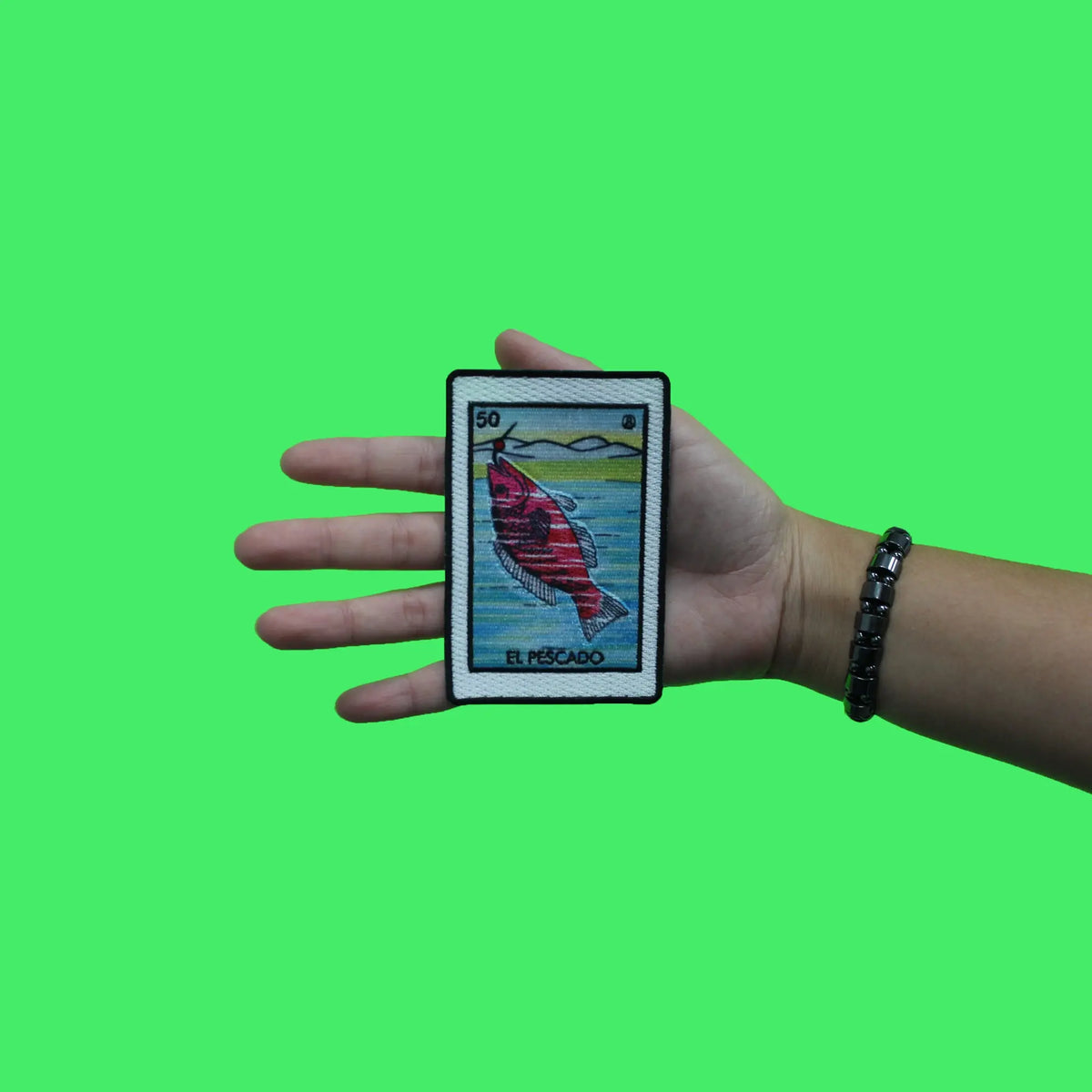 El Pescado 50 Patch Fish Mexican Loteria Card Sublimated Embroidery Ir ...