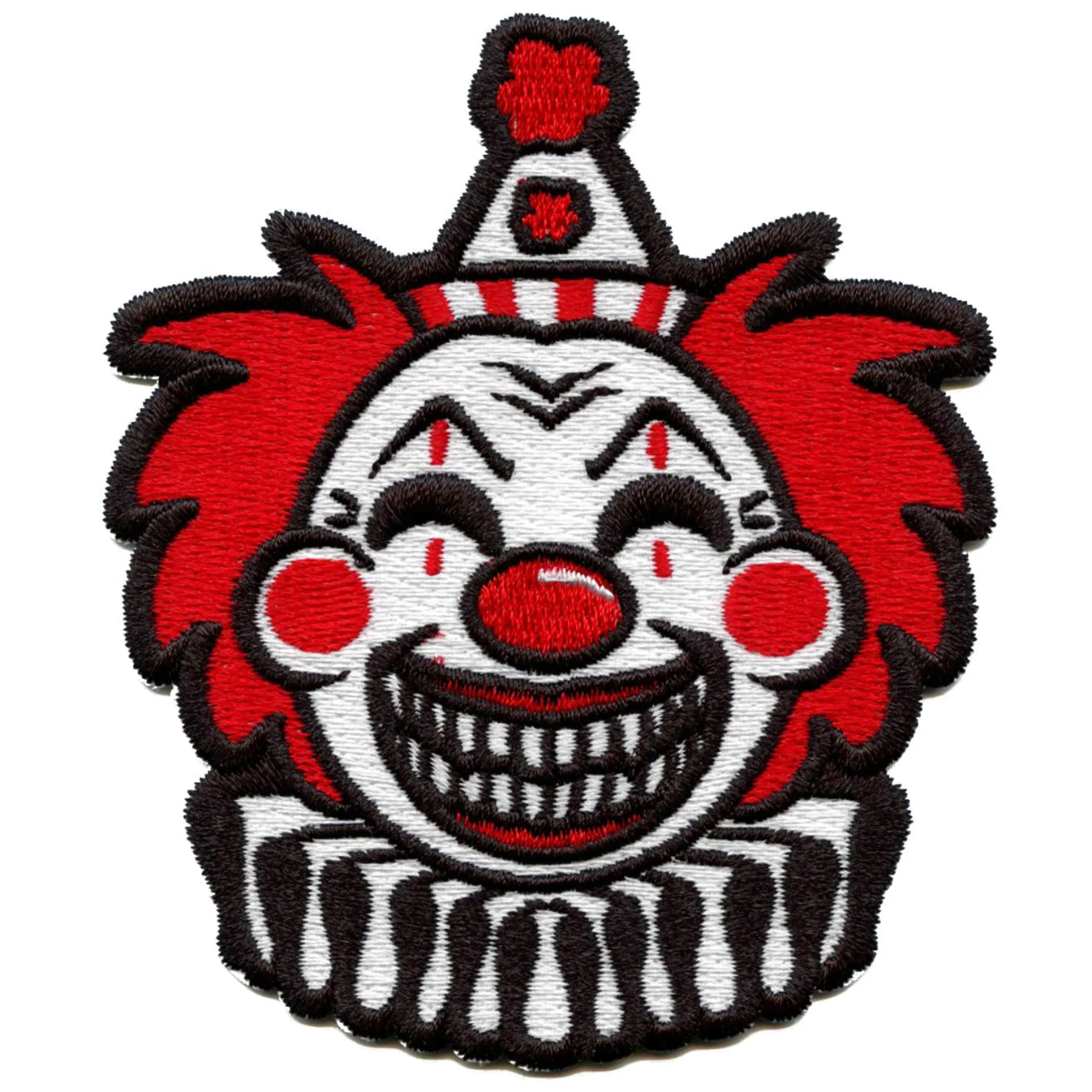 Evil Circus Clown Patch Party Creepy Smile Embroidered Iron On – Patch ...
