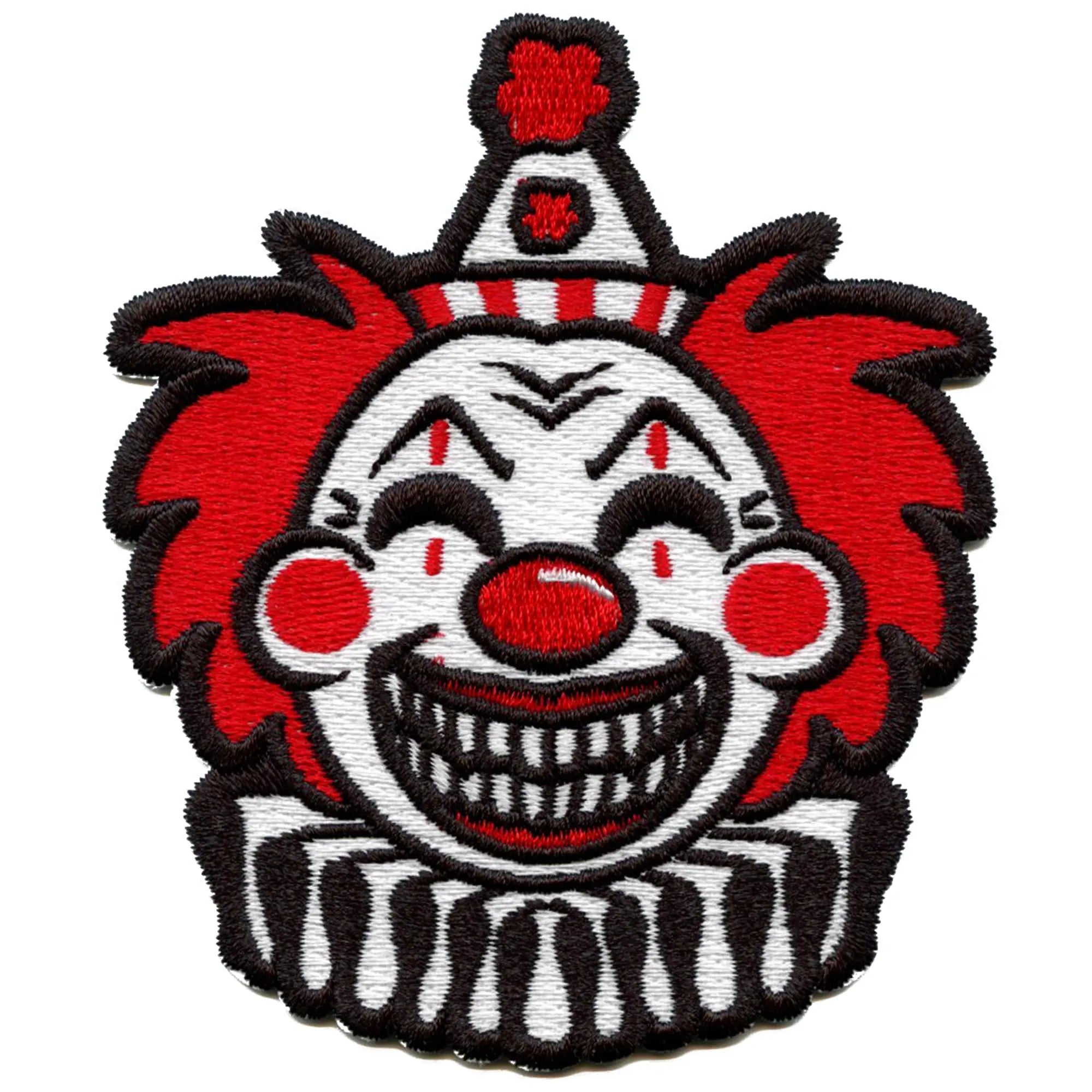 Evil Circus Clown Patch Party Creepy Smile Embroidered Iron On – Patch ...