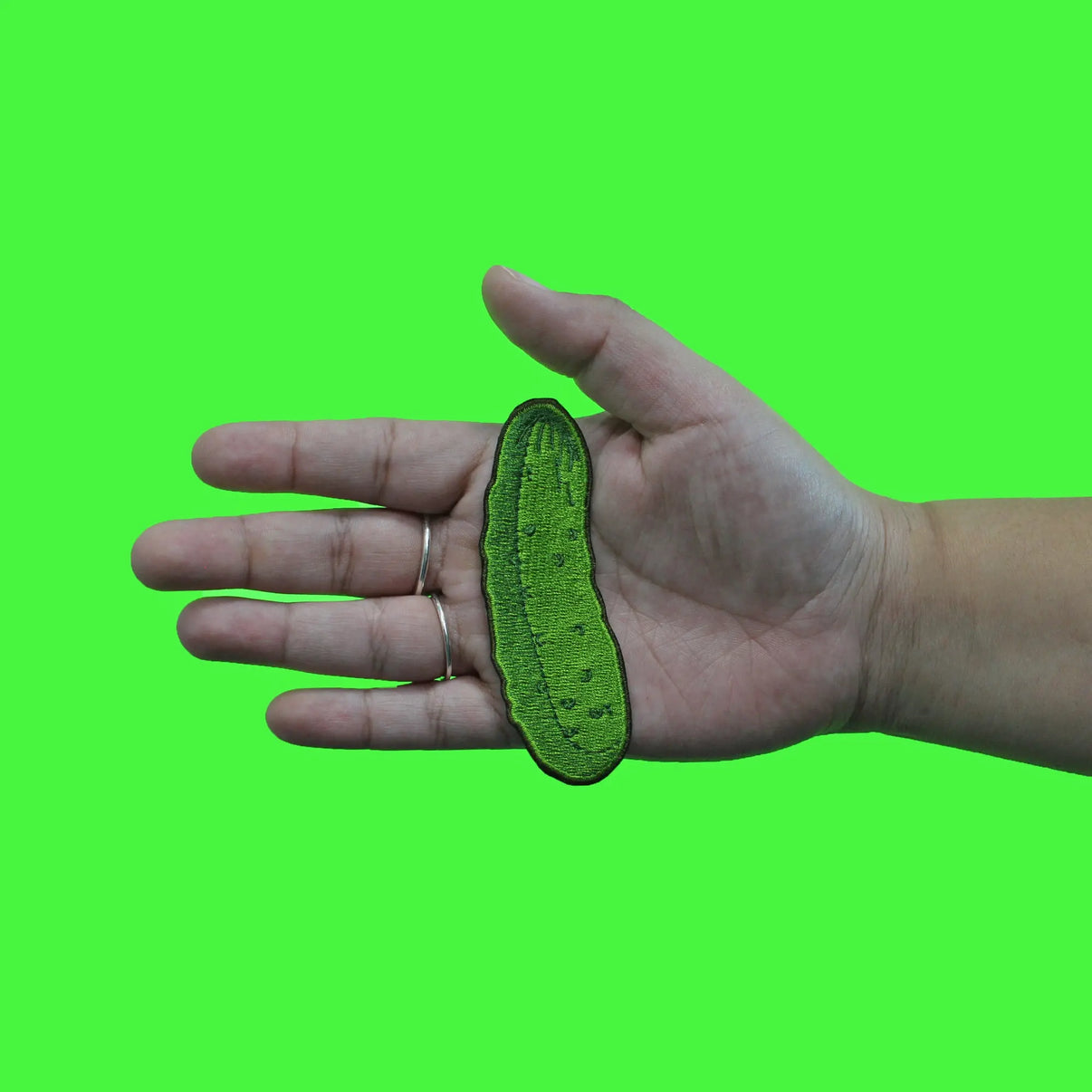 Green Pickle Food Patch Sour Salty Chamoy Embroidered Iron On – Patch ...