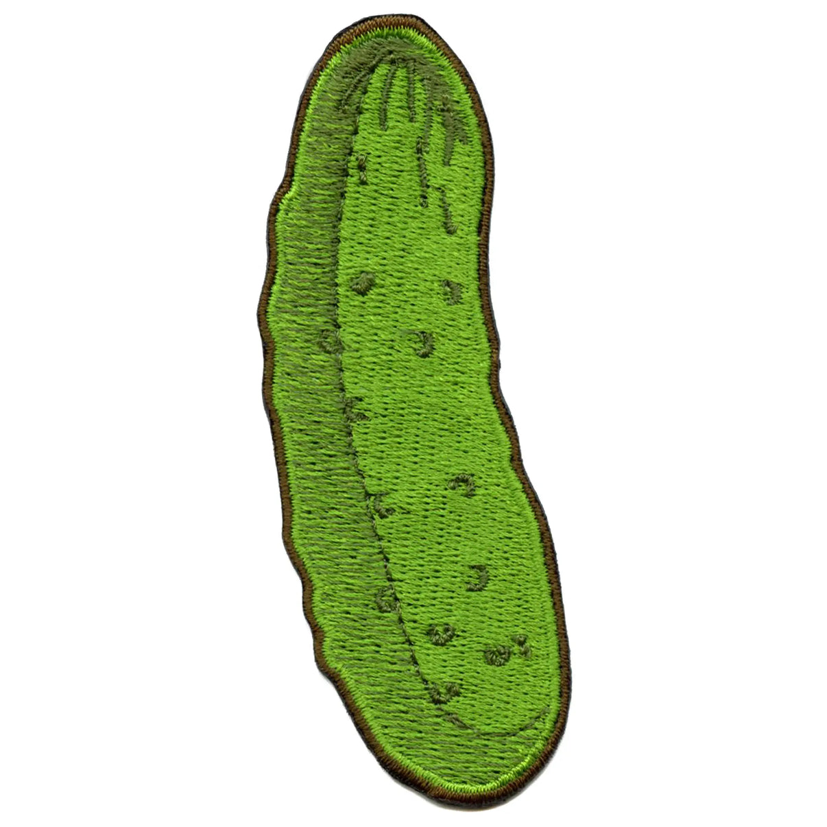Green Pickle Food Patch Sour Salty Chamoy Embroidered Iron On – Patch Collection