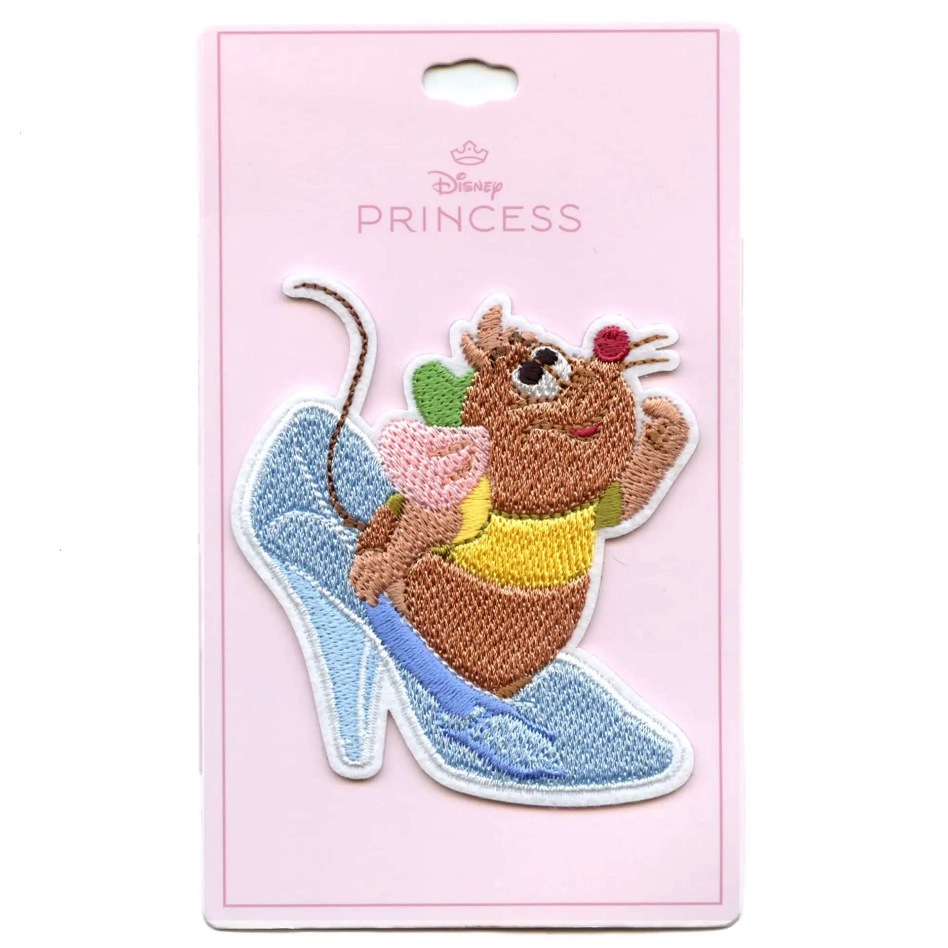 Official Cinderella Gus In Glass Slipper Embroidered Iron On Applique ...