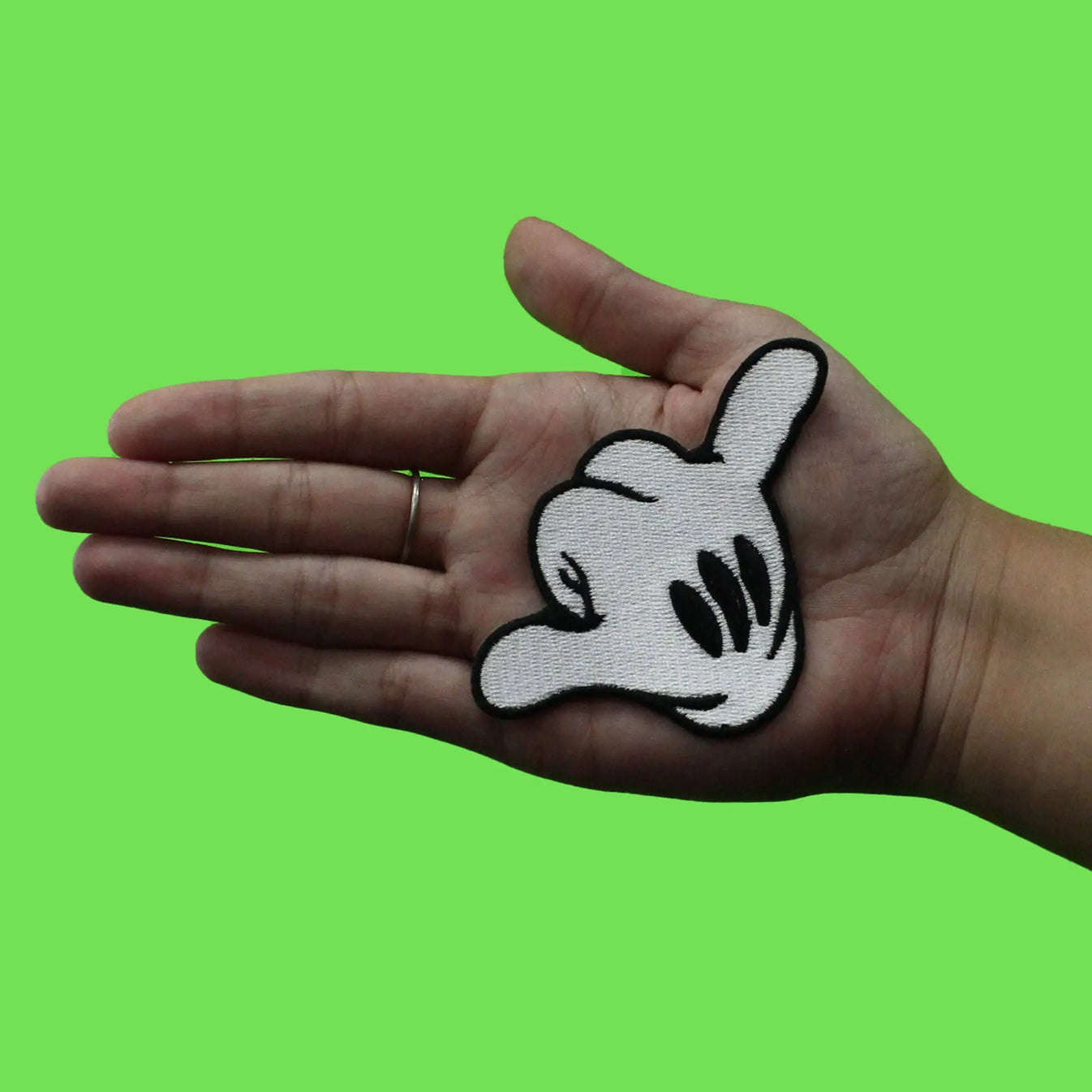 Hang Loose Glove Patch Hand Sign Embroidered Iron On – Patch Collection