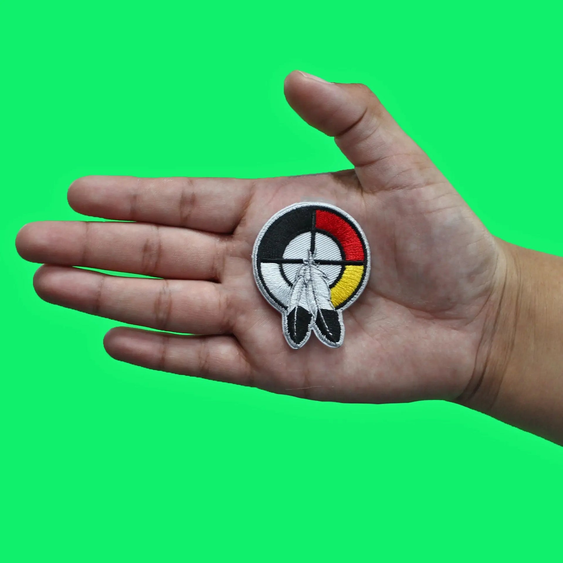 Native American Healing Circle Patch Indigenous Feather – Patch Collection