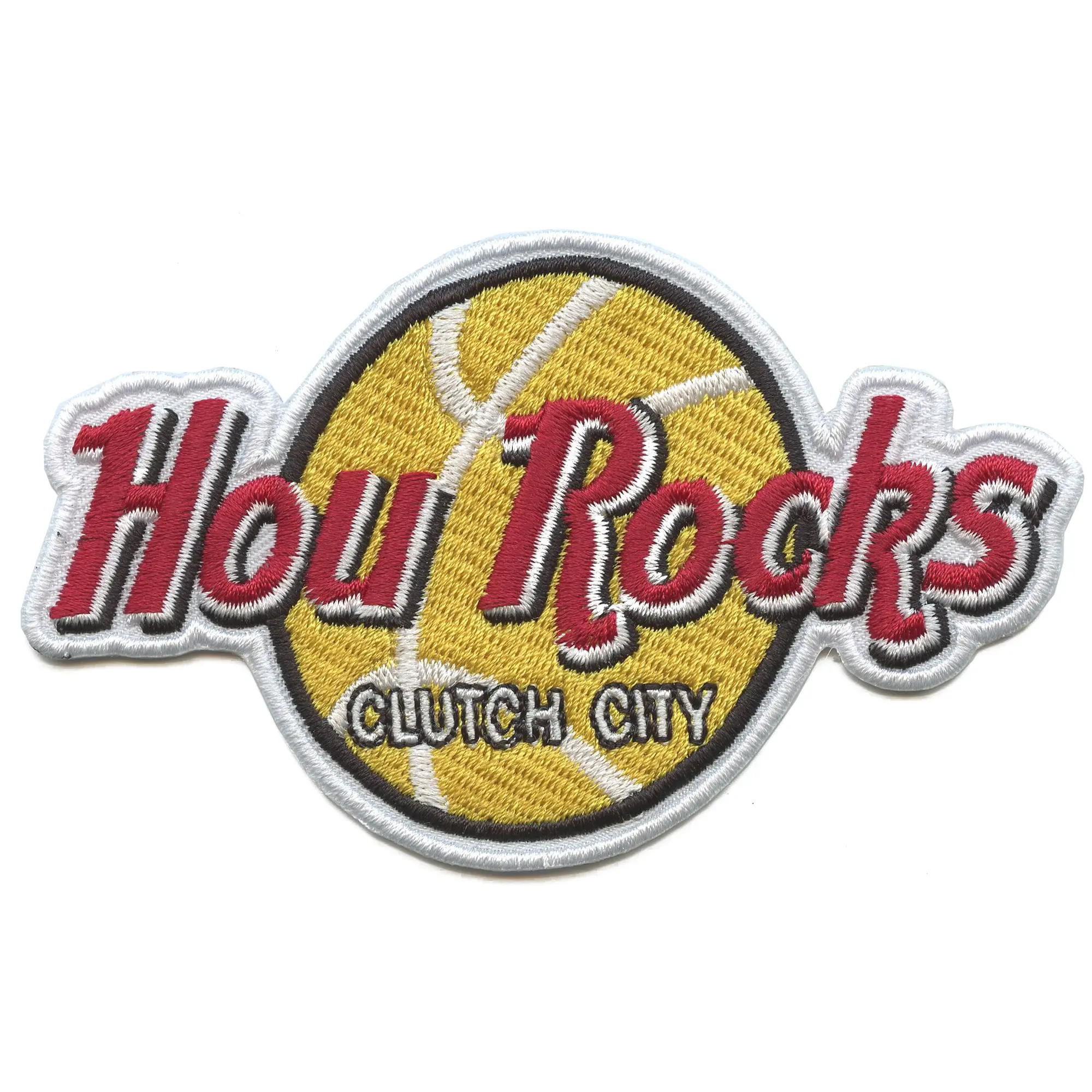 Hou Rocks Clutch City Patch Houston Basketball Embroidered Iron on ...