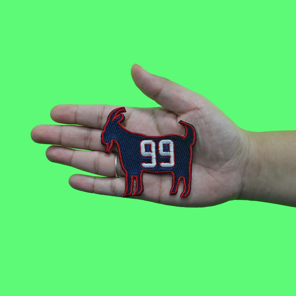 Houston Goat #99 Patch Football Sport Texas Embroidered Iron On – Patch Collection