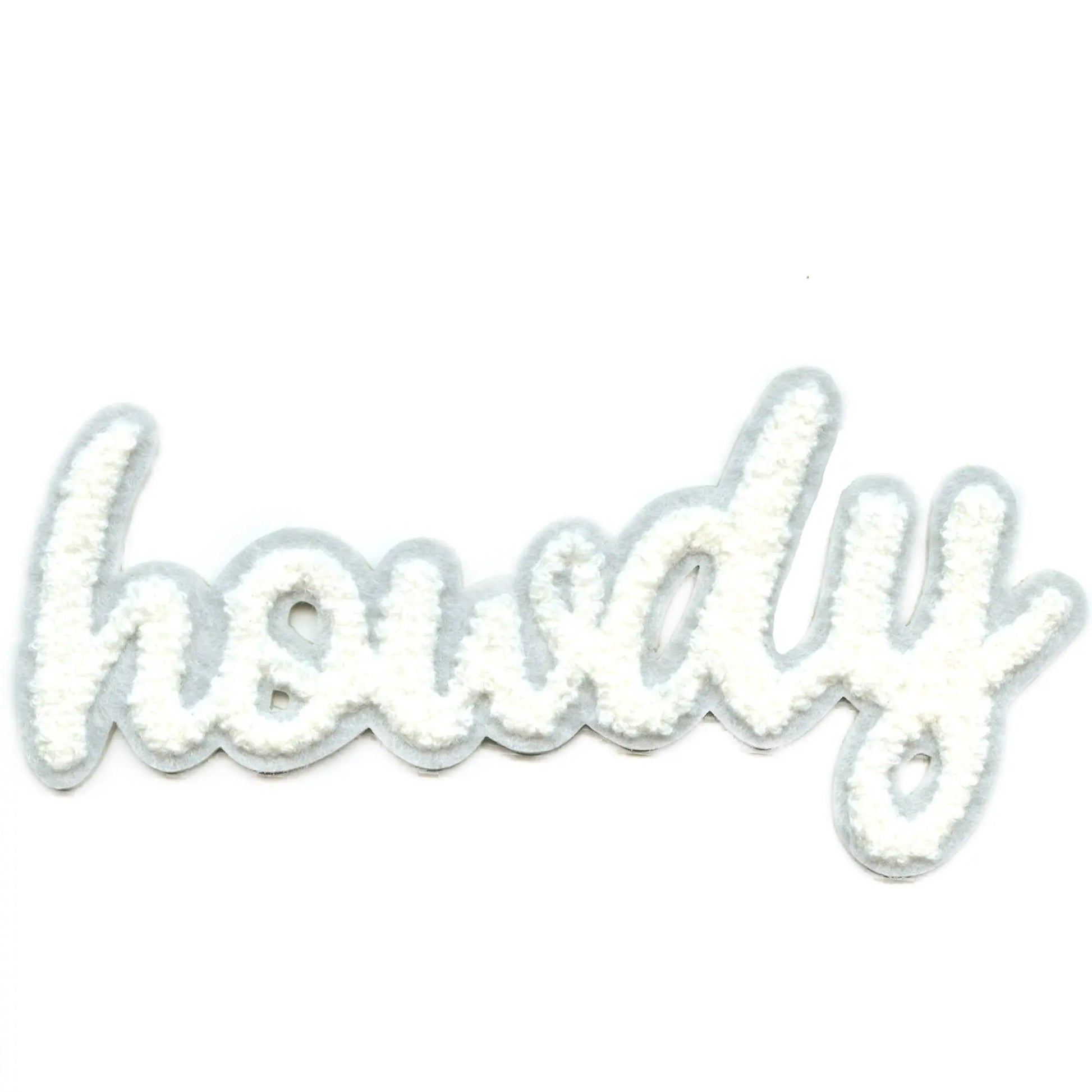 Howdy Script Patch Cowboy Western Chenille Iron On – Patch Collection