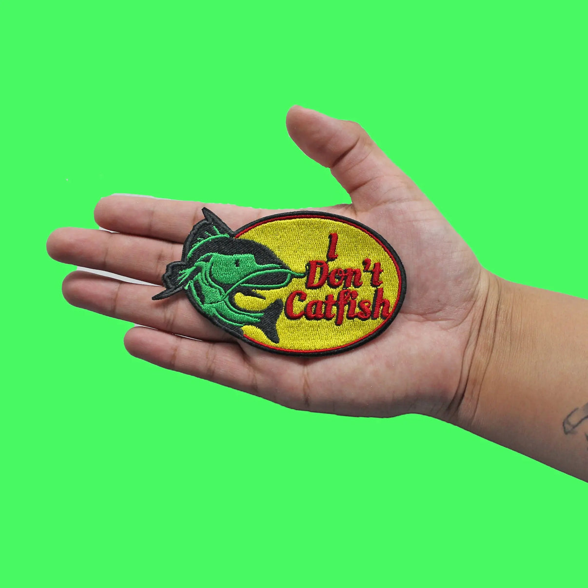 I Don't Catfish Patch Fishing Lake Photoshop Embroidered – Patch Collection