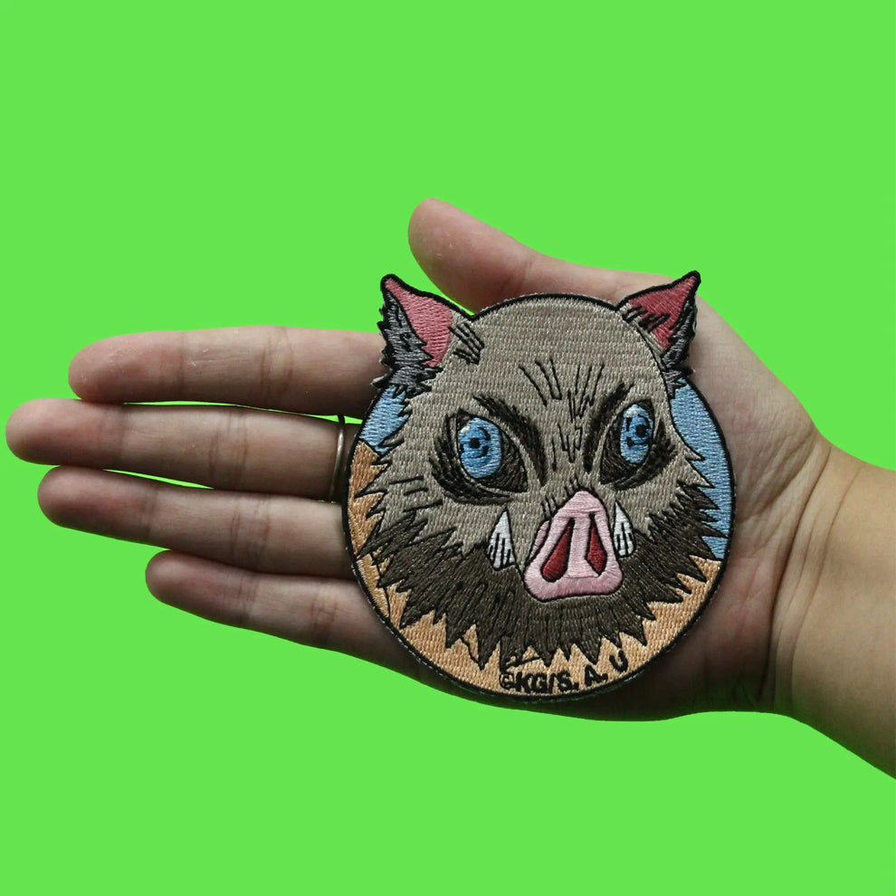 Demon Slayer Inosuke Hashiriba Patch Anime Character Embroidered Iron ...