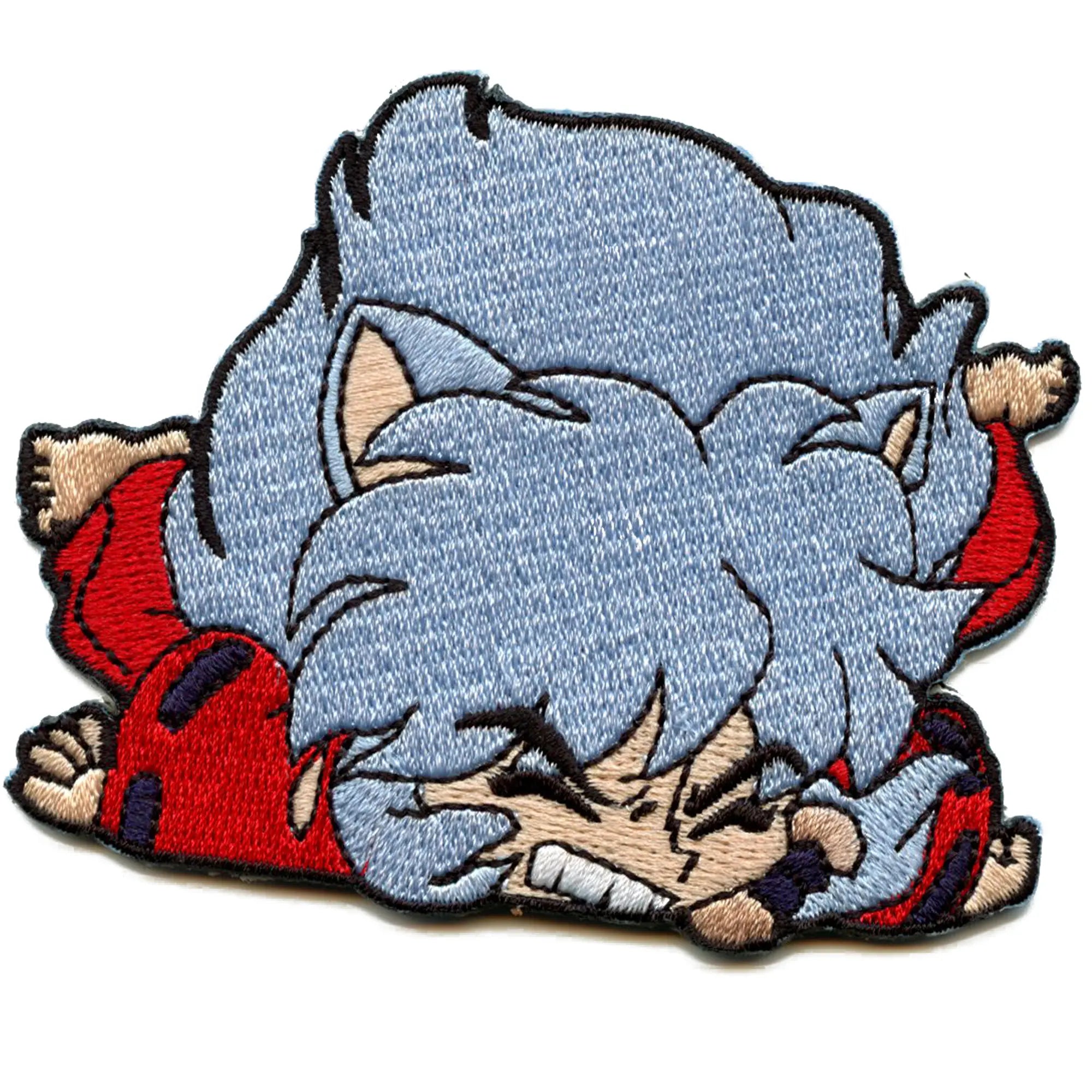 Inuyasha Fallen Patch Pout Face Headshot Embroidered Iron On – Patch ...