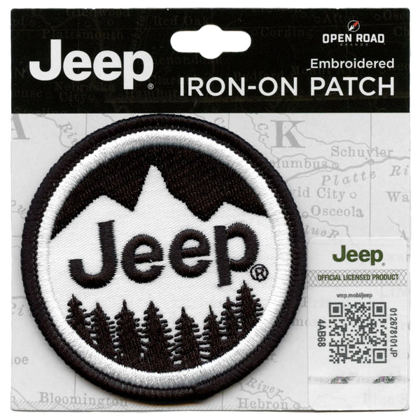 Jeep Car Logo Patch Open Road Mountain Forrest Embroidered Iron On ...