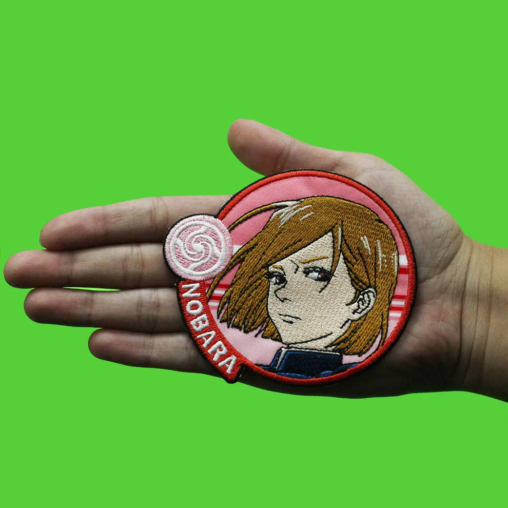 Jujutsu Kaisen Nobara Chibi Patch Headshot Embroidered Iron On – Patch ...