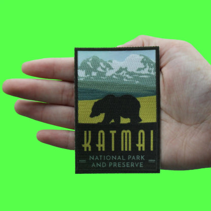 Katmai Trailblazer Patch National Park and Preserve Embroidered Iron O ...