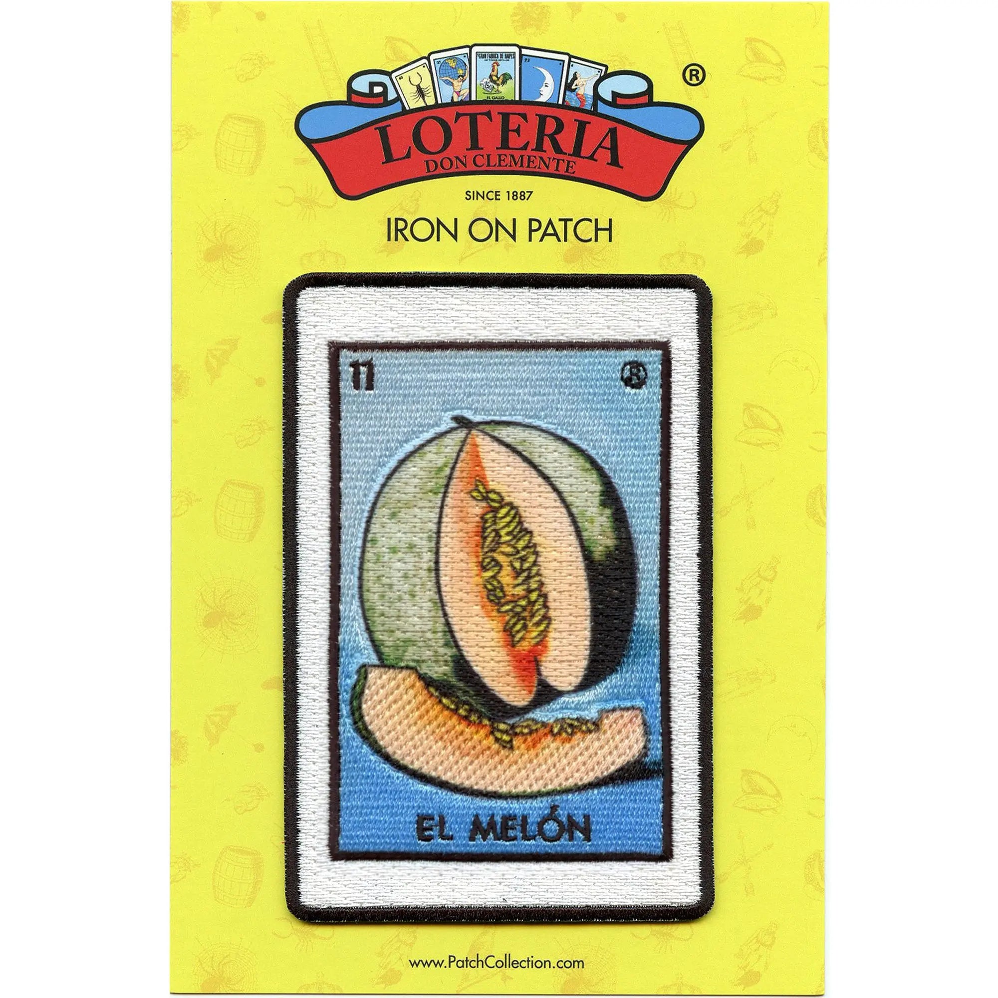 El Melon 11 Patch Mexican Loteria Card Sublimated Embroidery Iron On ...