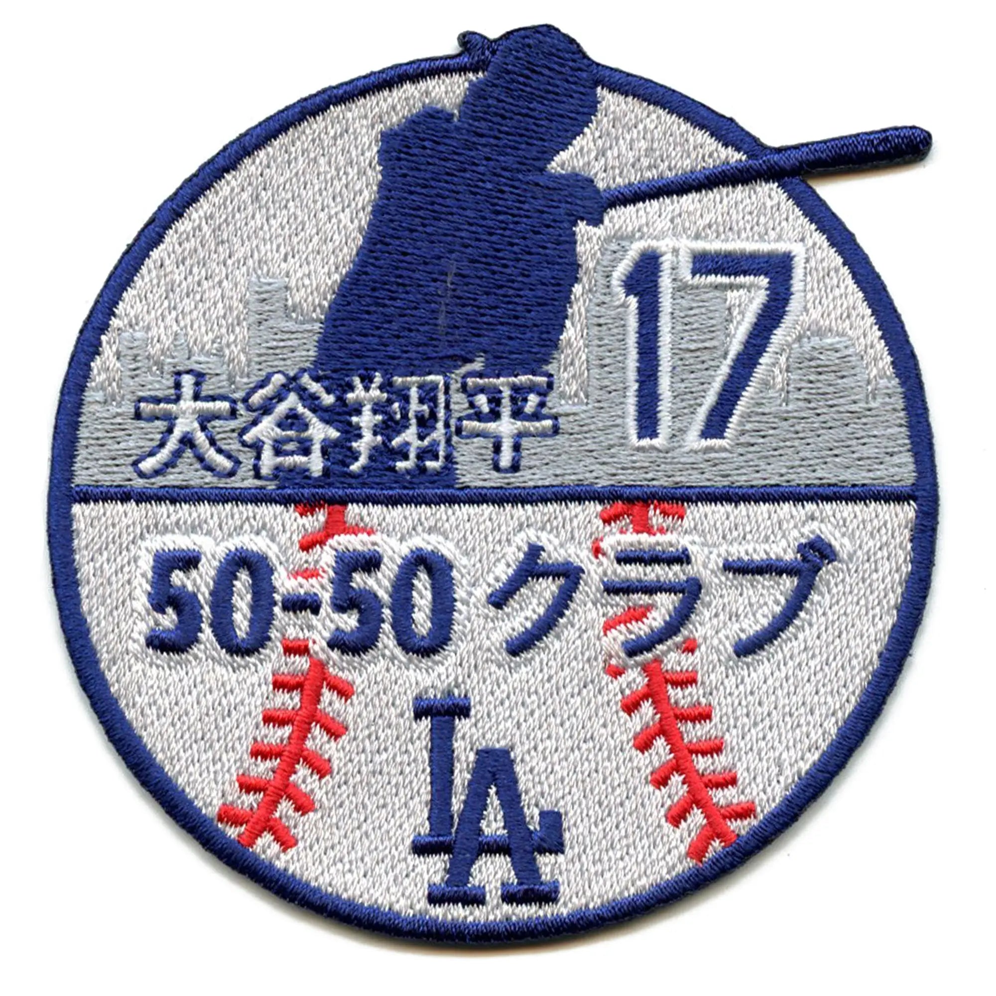 Los Angeles Dodgers Shohei Ohtani Patch 50-50 Club Japanese Embroidere ...