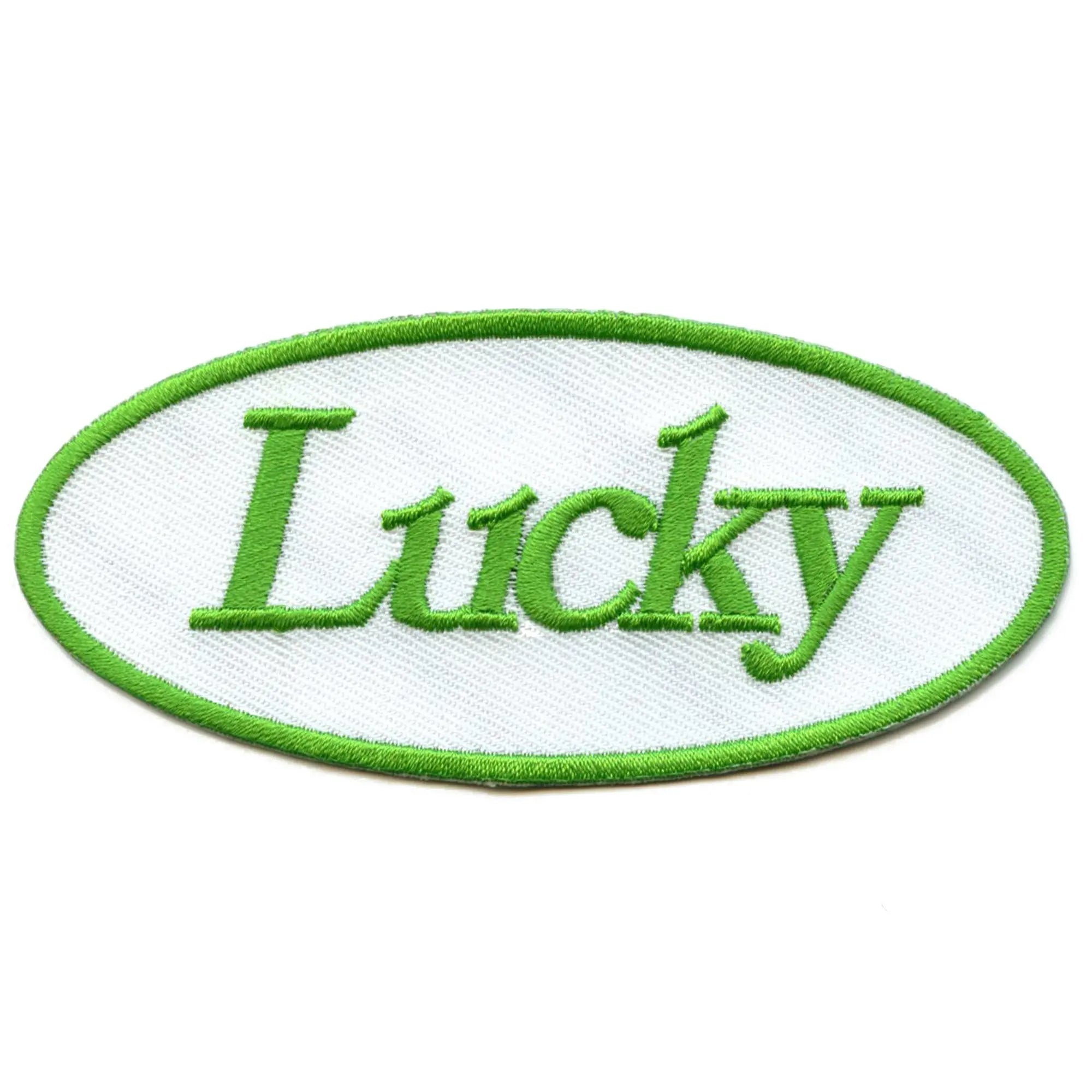 Lucky Name Tag Patch Irish Holiday Leprechaun Embroidered Iron On ...