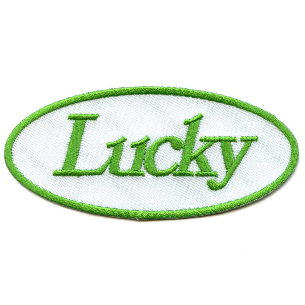 Lucky Name Tag Patch Irish Holiday Leprechaun Embroidered Iron On ...