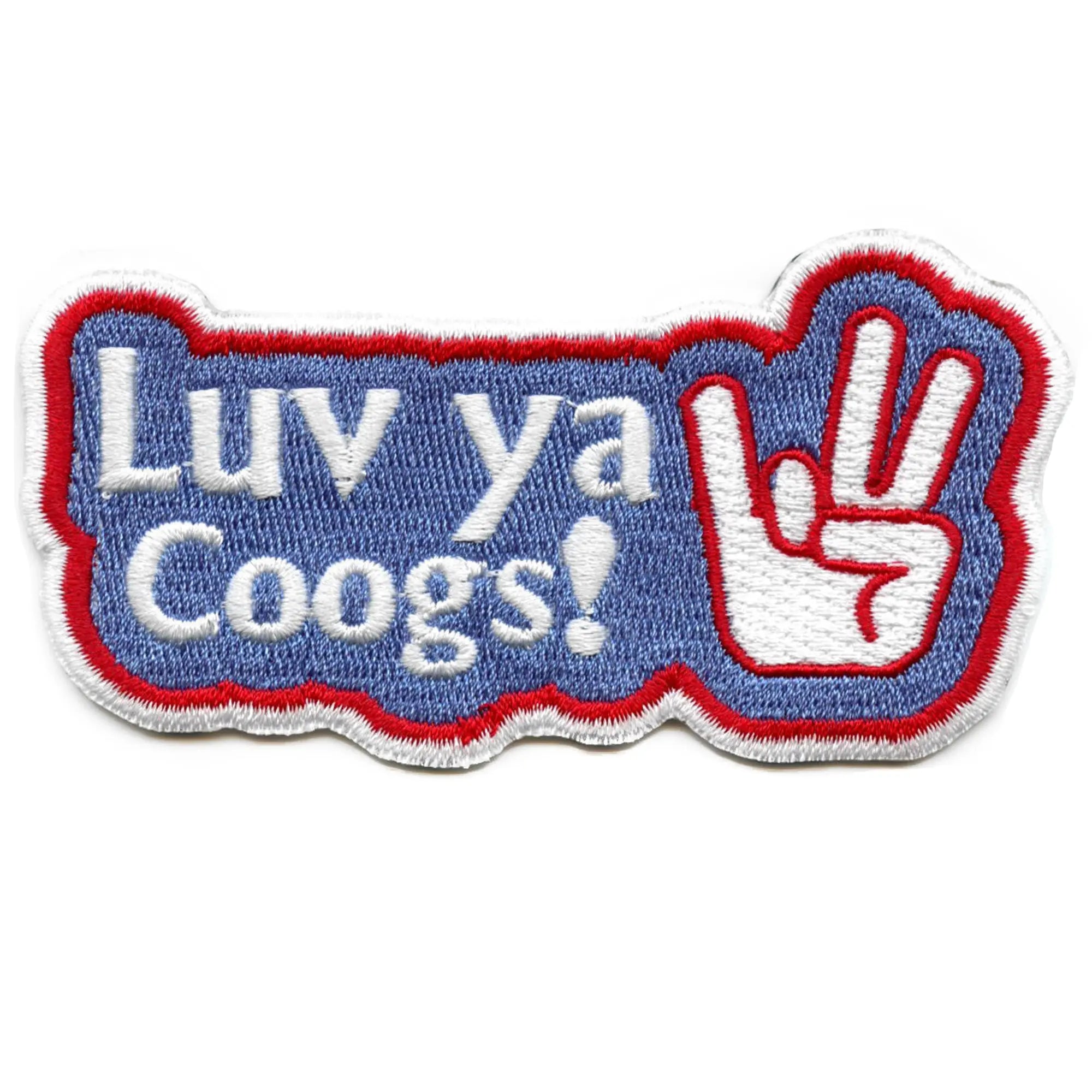 Luv Ya Coogs Patch College Spirit Embroidered Iron On – Patch Collection