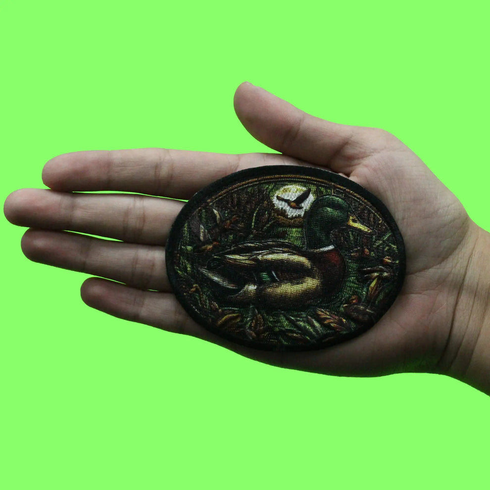 Mallard Duck Bird Patch Wetlands Animal Hunting Sublimated Embroidery ...